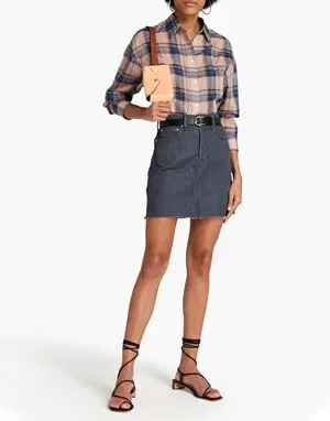 Rag & Bone Tartan Patterned Cotton Shirt