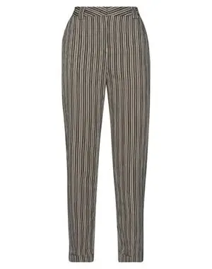 MANILA GRACE Striped Crepe Tapered Pants