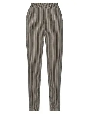 MANILA GRACE Striped Crepe Tapered Pants