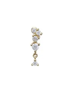 KURSHUNI Dancer Single Stud Earring - Gold