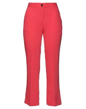 Atos Lombardini Woman Pants Salmon Pink Size 4 Polyester Red