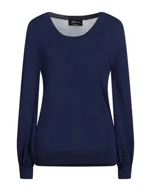 Blumarine Sweater In Viscose And Polyamide - Navy Blue