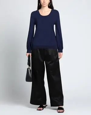 Blumarine Sweater In Viscose And Polyamide - Navy Blue