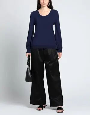 Blumarine Sweater In Viscose And Polyamide - Navy Blue