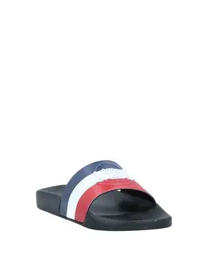 Moncler Rubber Pool Slides - Blue