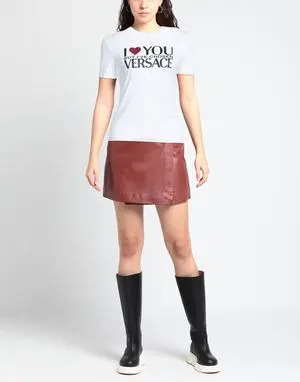 Versace Printed T-shirt With Crystal Embellishments - White