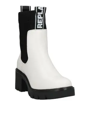 REPLAY Ankle Boots In Leather And Textile Fibers