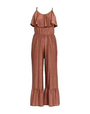 COTAZUR COTAZUR Jersey Lamé Jumpsuit Brown