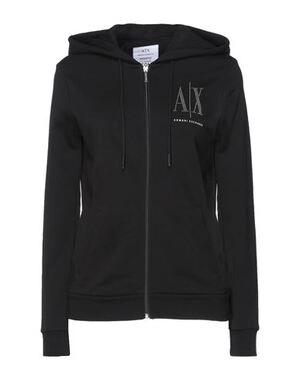 Armani Exchange Cotton-blend French Terry Sweatshirt - Black