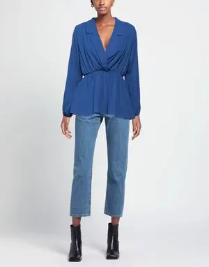 MARC ELLIS Peplum Top - Blue