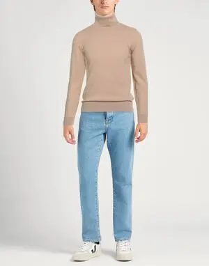 Alpha Studio Turtleneck Size Merino Wool - Beige