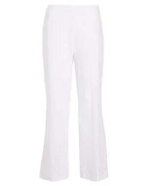 8 BY YOOX Cotton Lace Straight Leg Pants - White