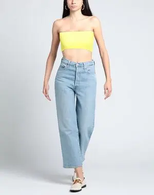 VICOLO Knitted Tube Top - Yellow