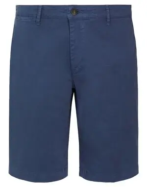 8 BY YOOX Organic Cotton Stretch Twill Bermuda Shorts - Navy