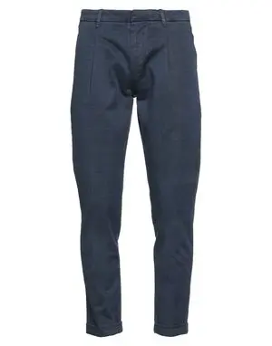PAUL MARTIN'S Pants Size Cotton, Elastane - Navy Blue