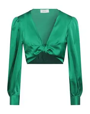 Long Sleeve Satin Tops