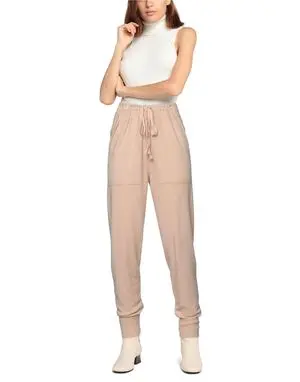SOALLURE Tapered Knit Pants