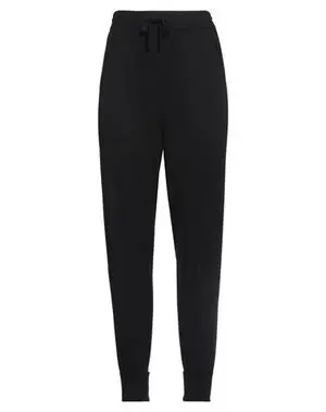 SOALLURE Tapered Knit Pants - Black