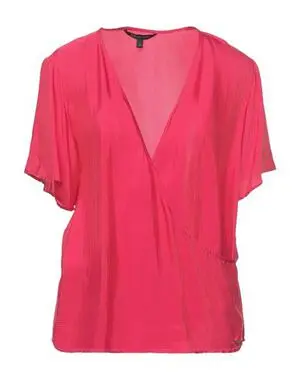 Armani Exchange Satin Striped Top - Pink