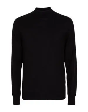 8 BY YOOX Regular-fit Mock-neck Merino Wool Turtleneck