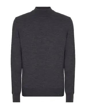 8 BY YOOX Regular-fit Mock-neck Merino Wool Turtleneck