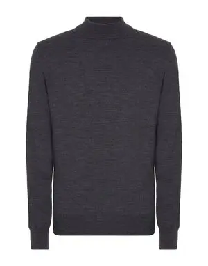 8 BY YOOX Regular-fit Mock-neck Merino Wool Turtleneck