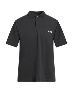 MSGM Polo Shirt Lime Size Cotton - Grey