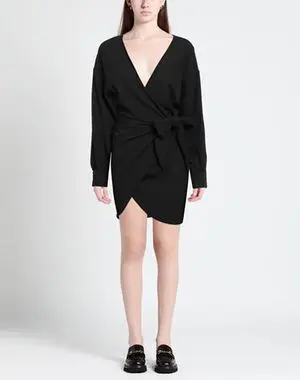 MOEVA Mini Wrap Dress - Black