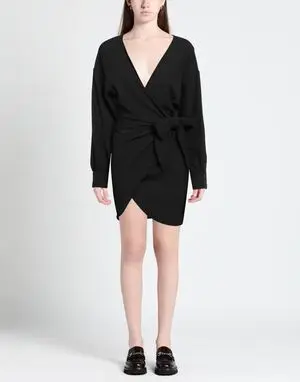 MOEVA Mini Wrap Dress - Black