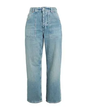 Topshop Cotton Straight-leg Jeans