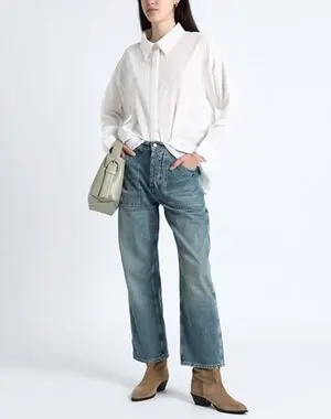 Topshop Cotton Straight-leg Jeans