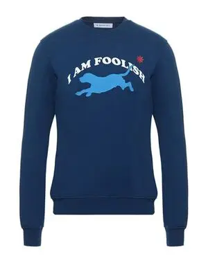 MANUEL RITZ Cotton-blend Printed Sweatshirt - Blue