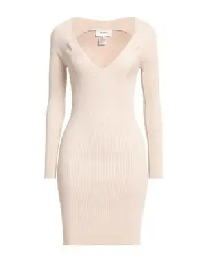 VICOLO Mini Dress In Viscose And Polyester - Beige