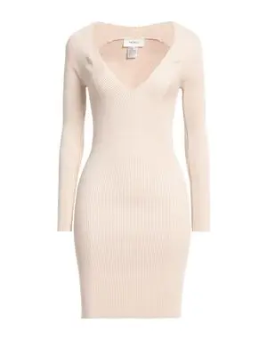 VICOLO Mini Dress In Viscose And Polyester - Beige