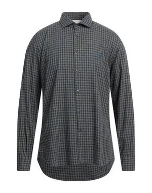 BROOKSFIELD Man Shirt Navy Size 15 ½ Cotton Sage Green