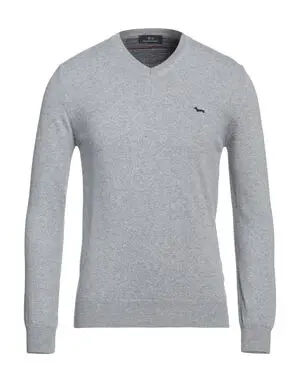 HARMONT & BLAINE V-neck Mélange Knit Sweater