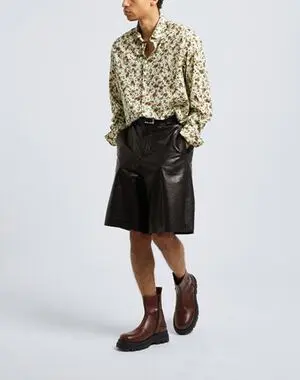8 BY YOOX Printed Regular Shirt Shirt Size Cotton, Polyester
