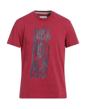 BIKKEMBERGS T-shirt Size Cotton, Elastane - Red