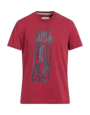 BIKKEMBERGS T-shirt Size Cotton, Elastane - Red