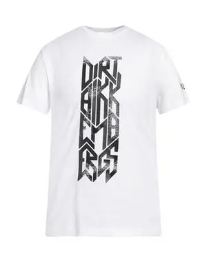 BIKKEMBERGS T-shirt Size Cotton, Elastane - White