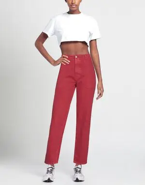 PLEASE Straight-leg Jeans - Red