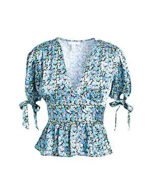 Topshop Peplum Floral Top
