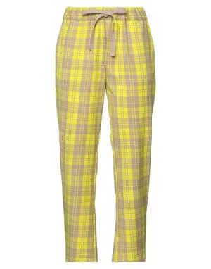 SEMICOUTURE Tartan Tapered Pants - Yellow