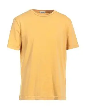 Crossley Man T-shirt Black Size S Cotton Yellow