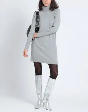 Vero Moda Knitted Mini Dress - Grey