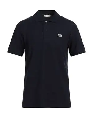 Sandro Man Polo Shirt Light Blue Size Xs Cotton, Elastane, Polyester Navy Blue