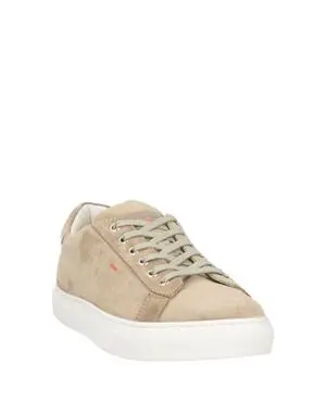 Santoni Leather Low-top Sneakers - Beige