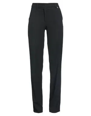 BERNA Woman Pants Green Size 8 Polyester, Elastane Black