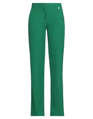 BERNA Solid Color Crepe Tailored Pants