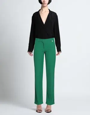 BERNA Solid Color Crepe Tailored Pants